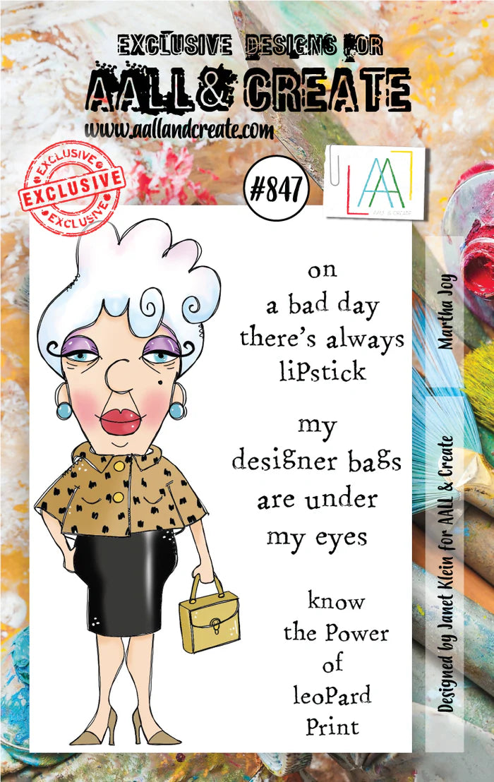 #847 Martha Joy - A7 Stamp Set| Stamplistic
