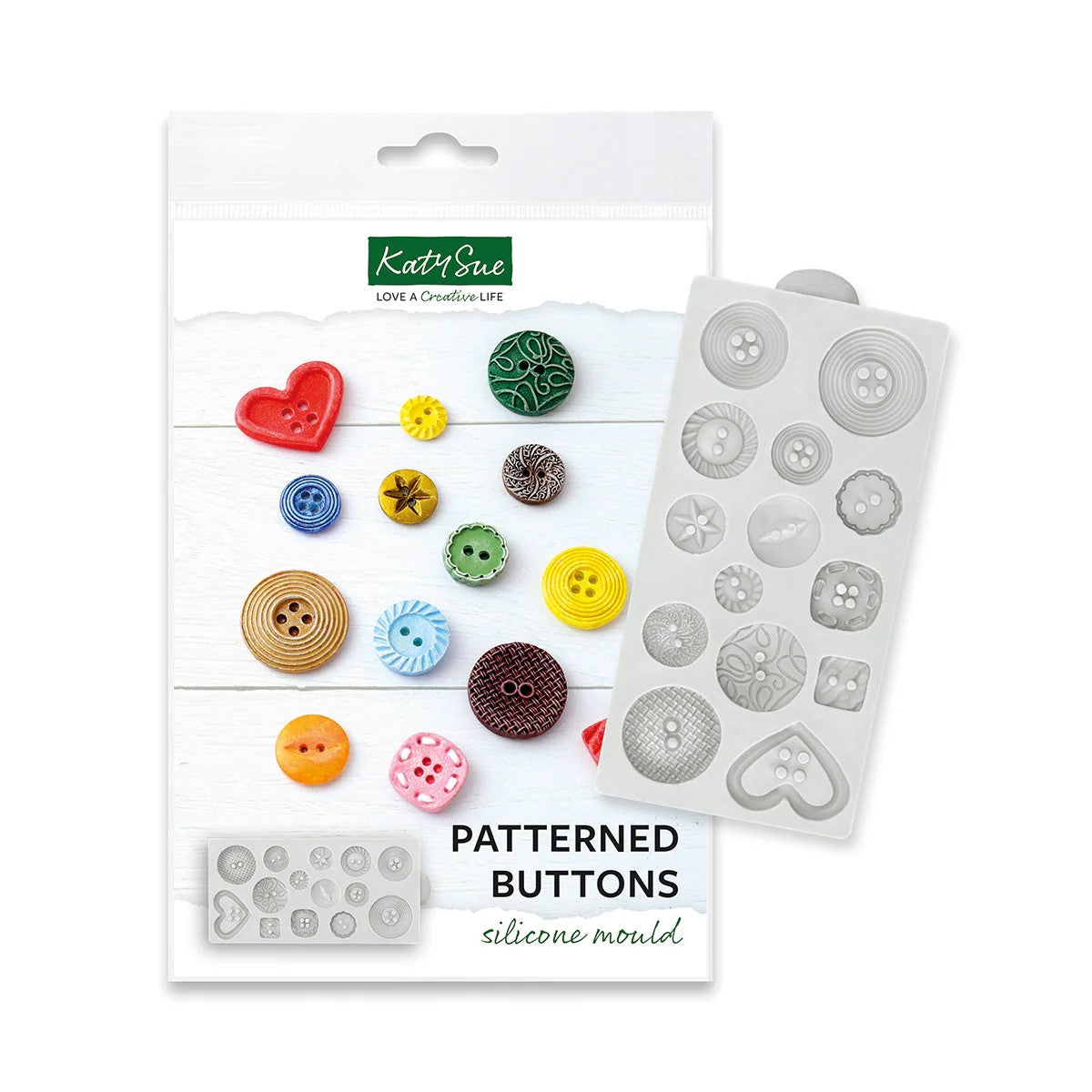 Patterned Buttons Silicone Mould| Stamplistic