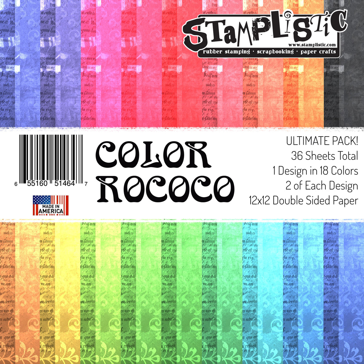 12x12 Color Rococo Collection| Stamplistic