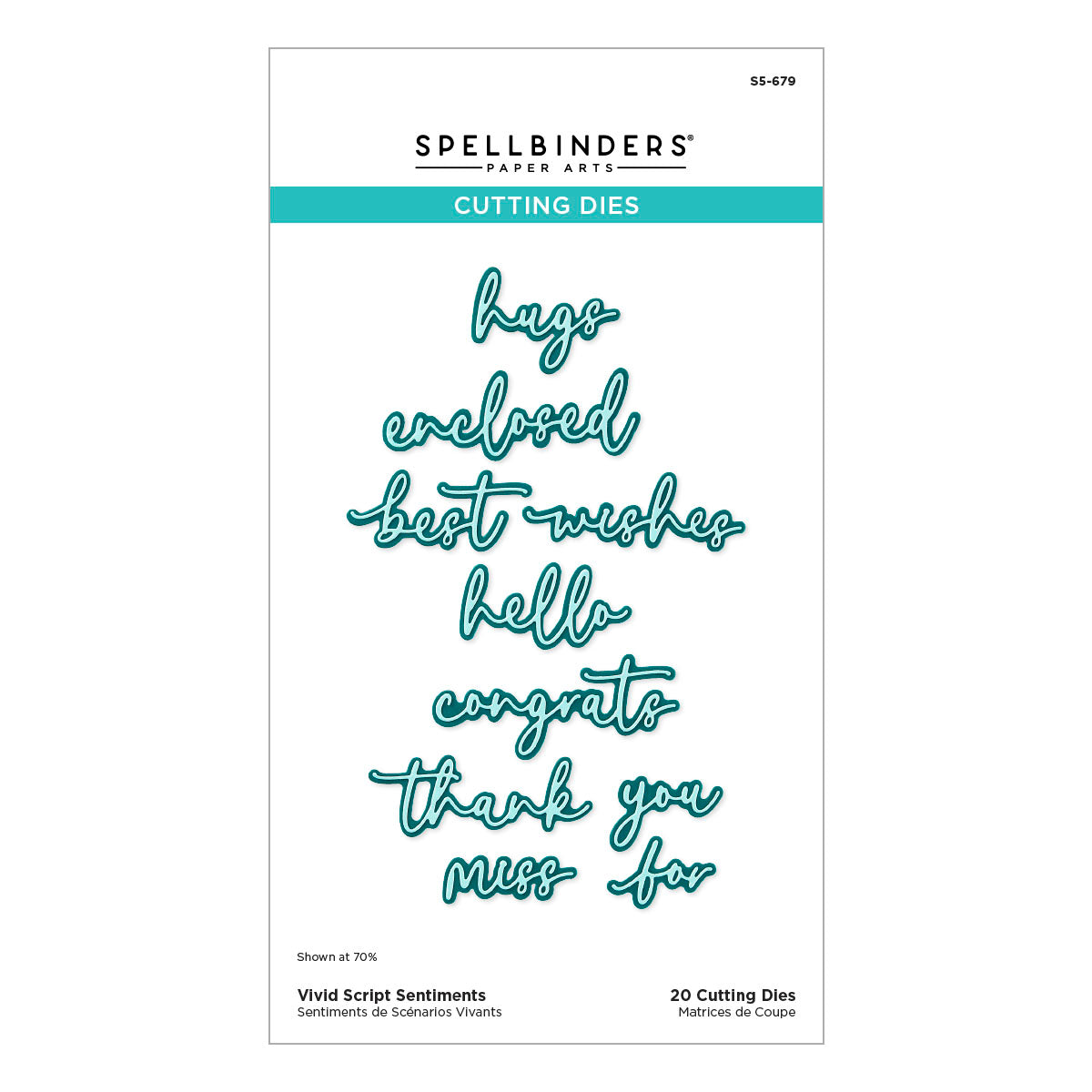 Vivid Script Sentiments Etched Dies| Stamplistic