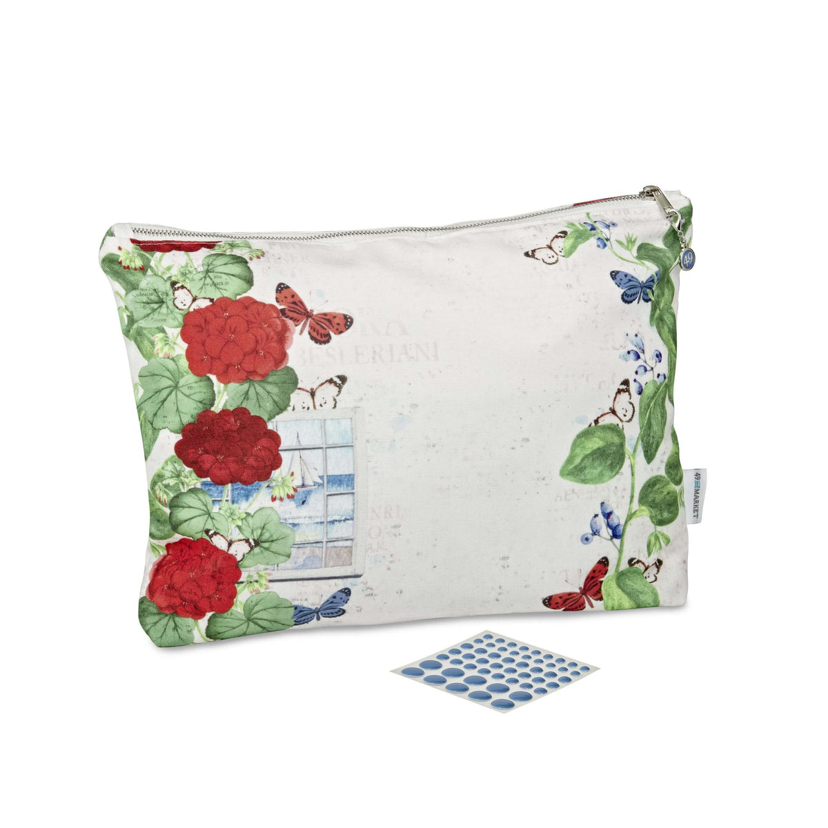 Summer Porch Project Tote Bag with enamel dots - 49 & Market| Stamplistic