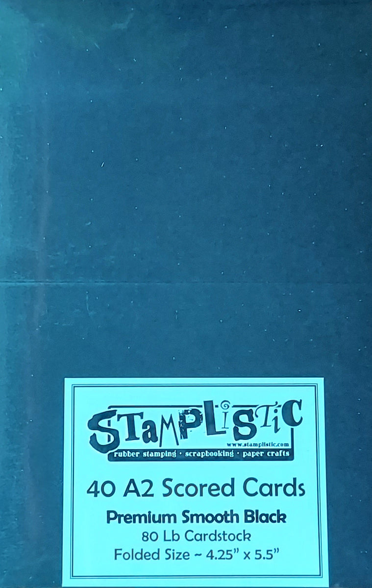 A2 Card Base - Black| Stamplistic