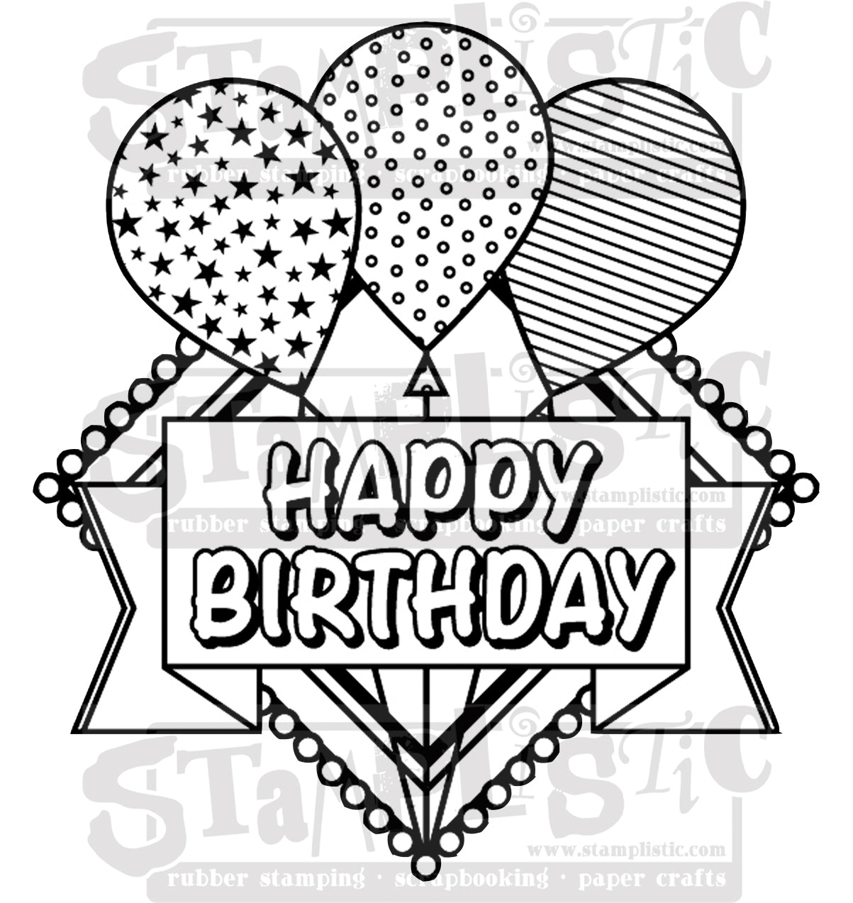Birthday Balloons Clipart Black And White
