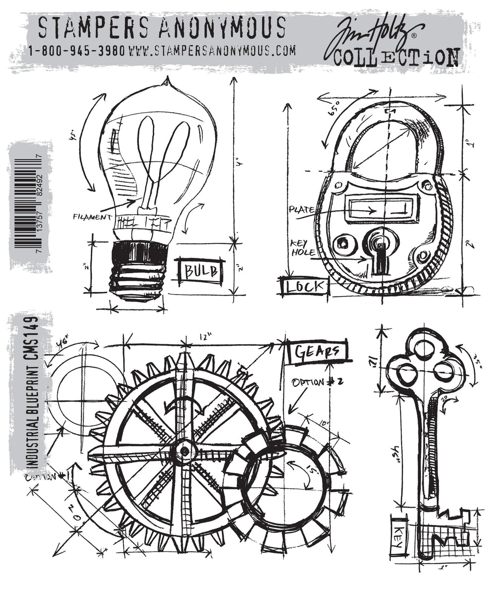 Industrial Blueprint| Stamplistic