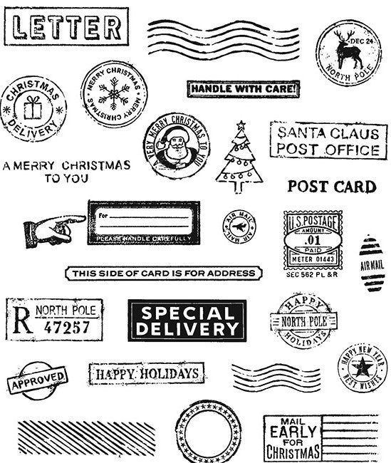 Holiday Postmarks| Stamplistic